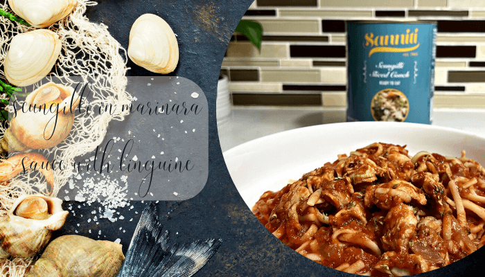 "Sanniti Scungilli in Marinara Sauce with Linguine" Easy Recipe ...