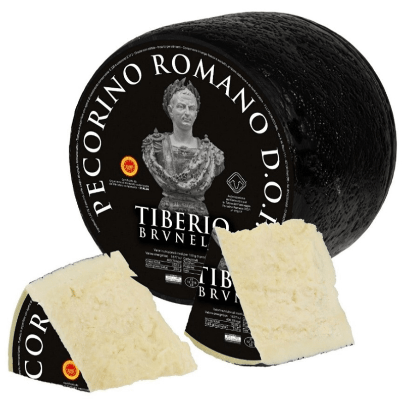 Brunelli Pecorino Romano Genuino Black Cheese, 60 Lbs | Supermarket Italy