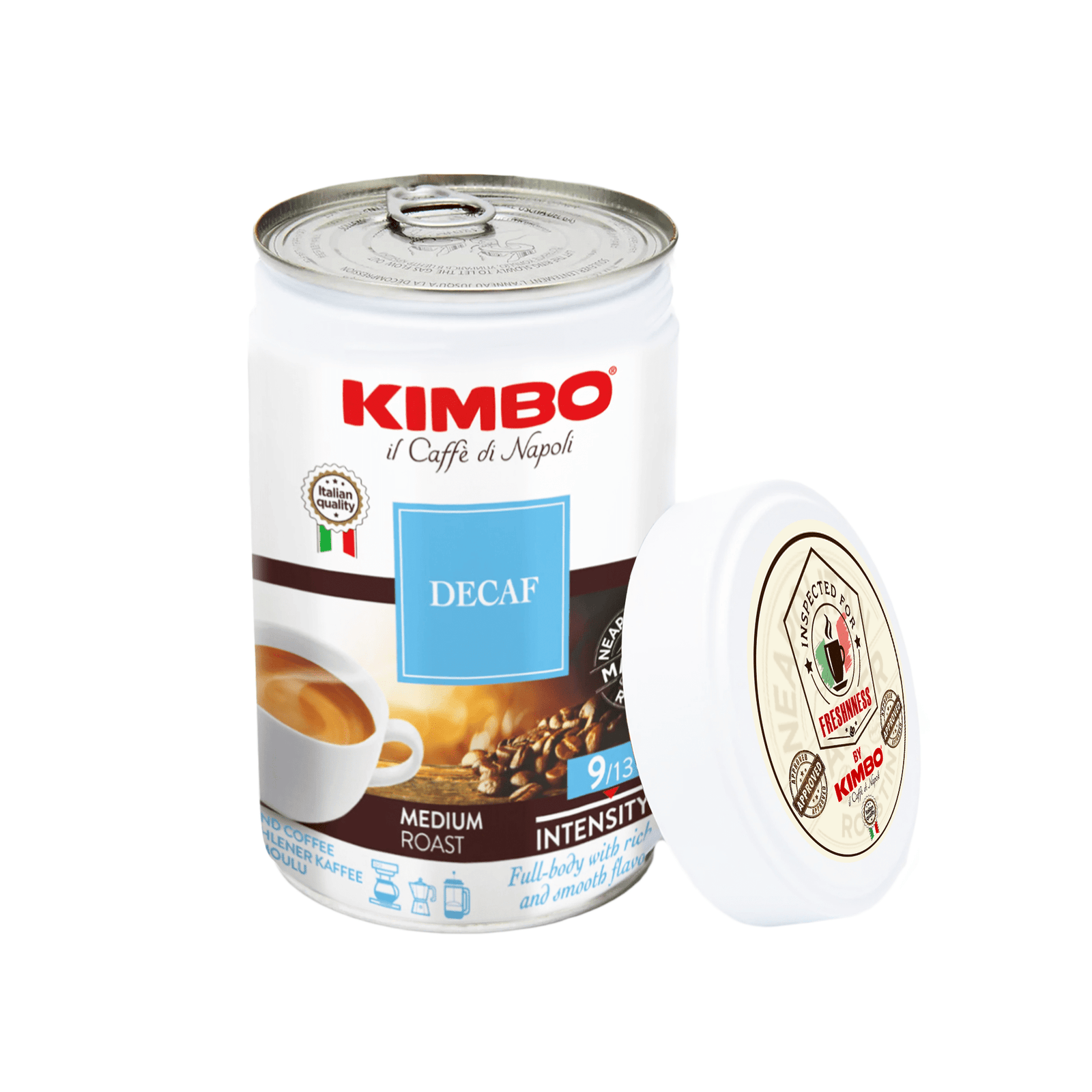 Caffe Kimbo Decaffeinated Ground Coffee Can, 8.8 oz (250 g ...