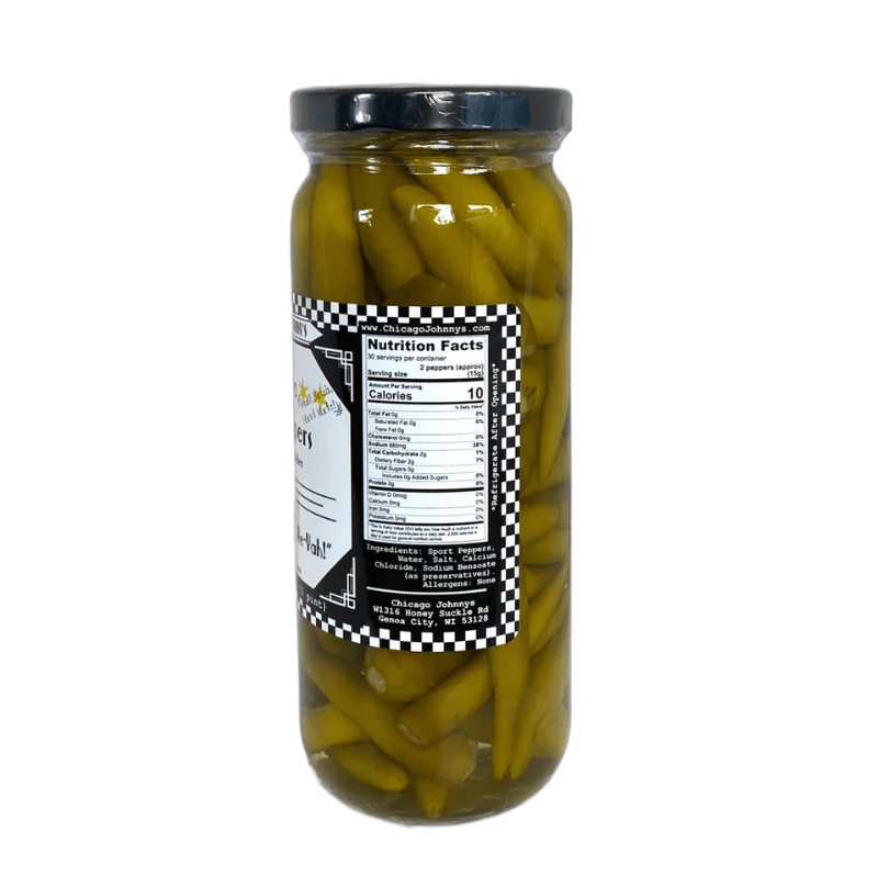 Chicago Johnny’s Chicago Sport Pepper, 16 oz | Supermarket Italy