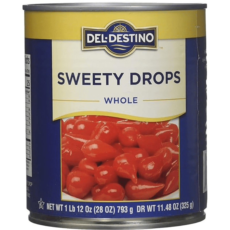Del Destino Sweety Drop Peppers, 28 oz | Supermarket Italy
