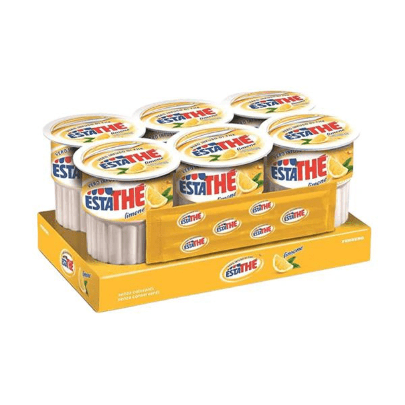 Estathe Lemon Tea Cup, Pack of 6, (200ml each) | Supermarket Italy