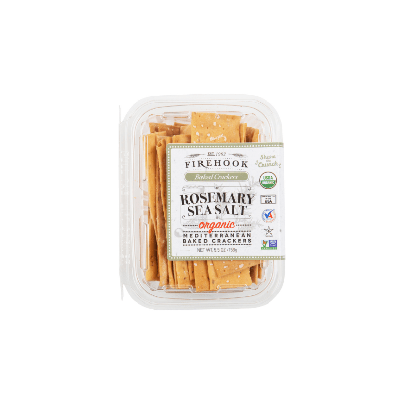 Firehook Organic Rosemary Sea Salt Baked Crackers, 5.5 oz | Supermarket ...