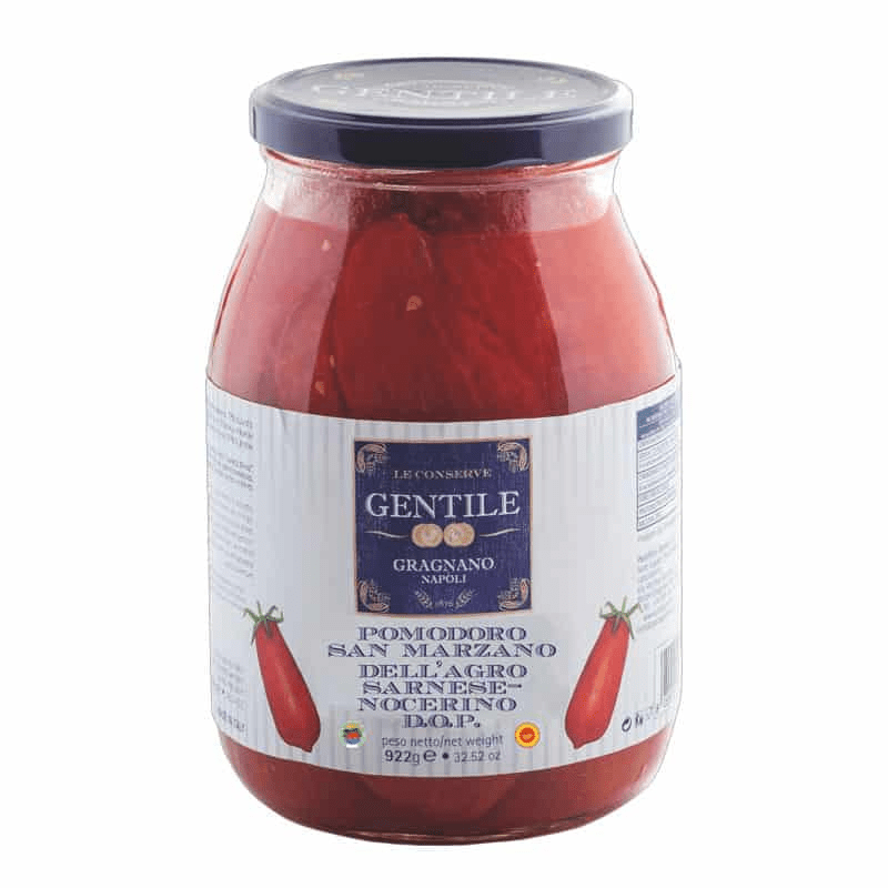 Gentile San Marzano DOP Sliced Peeled Tomatoes, 32.5 oz | Supermarket Italy