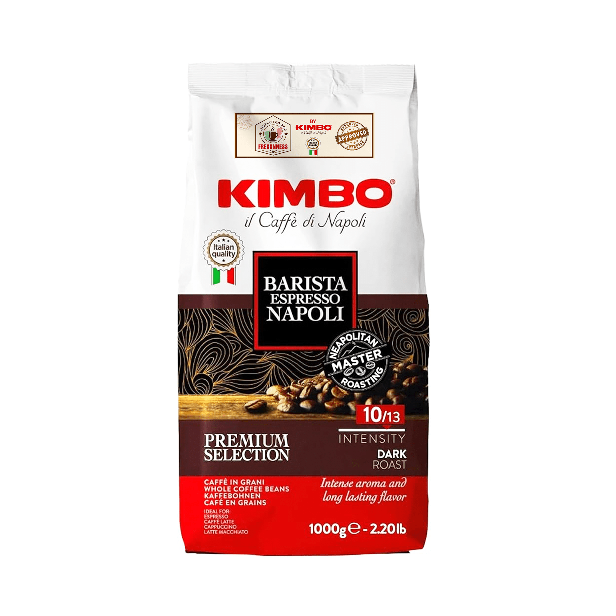 Kimbo Barista Espresso Napoli Whole Bean Coffee, 2.2 Lbs | Supermarket ...
