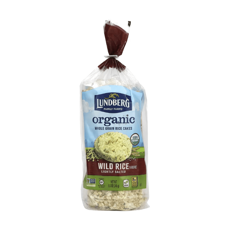 Lundberg Organic Whole Grain Lightly Salted Wild Rice Rice Cake, 8.5 oz ...