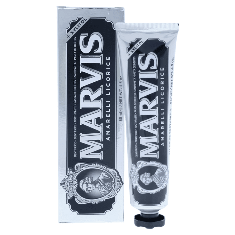 Marvis Amarelli Licorice Mint Toothpaste, 4.5 oz | Supermarket Italy