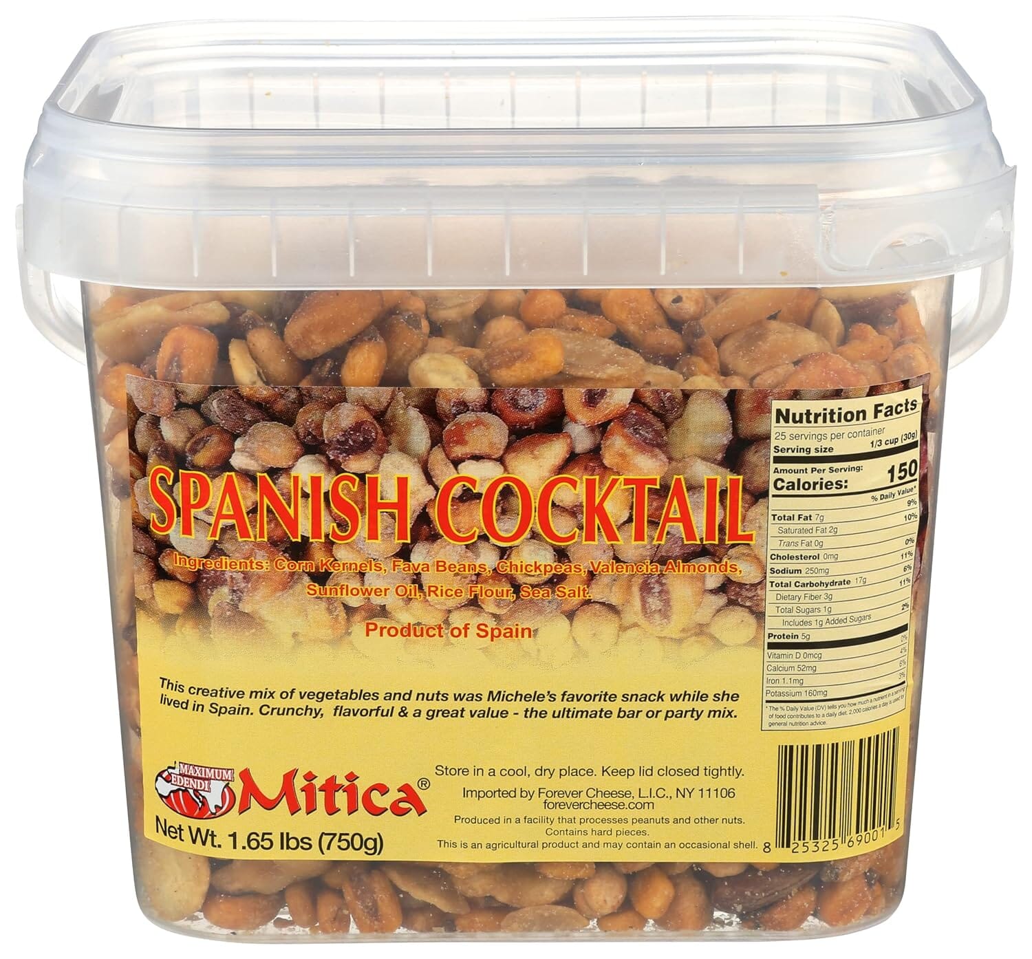 Mitica Spanish Cocktail Snack Mix 165 Lbs Supermarket Italy