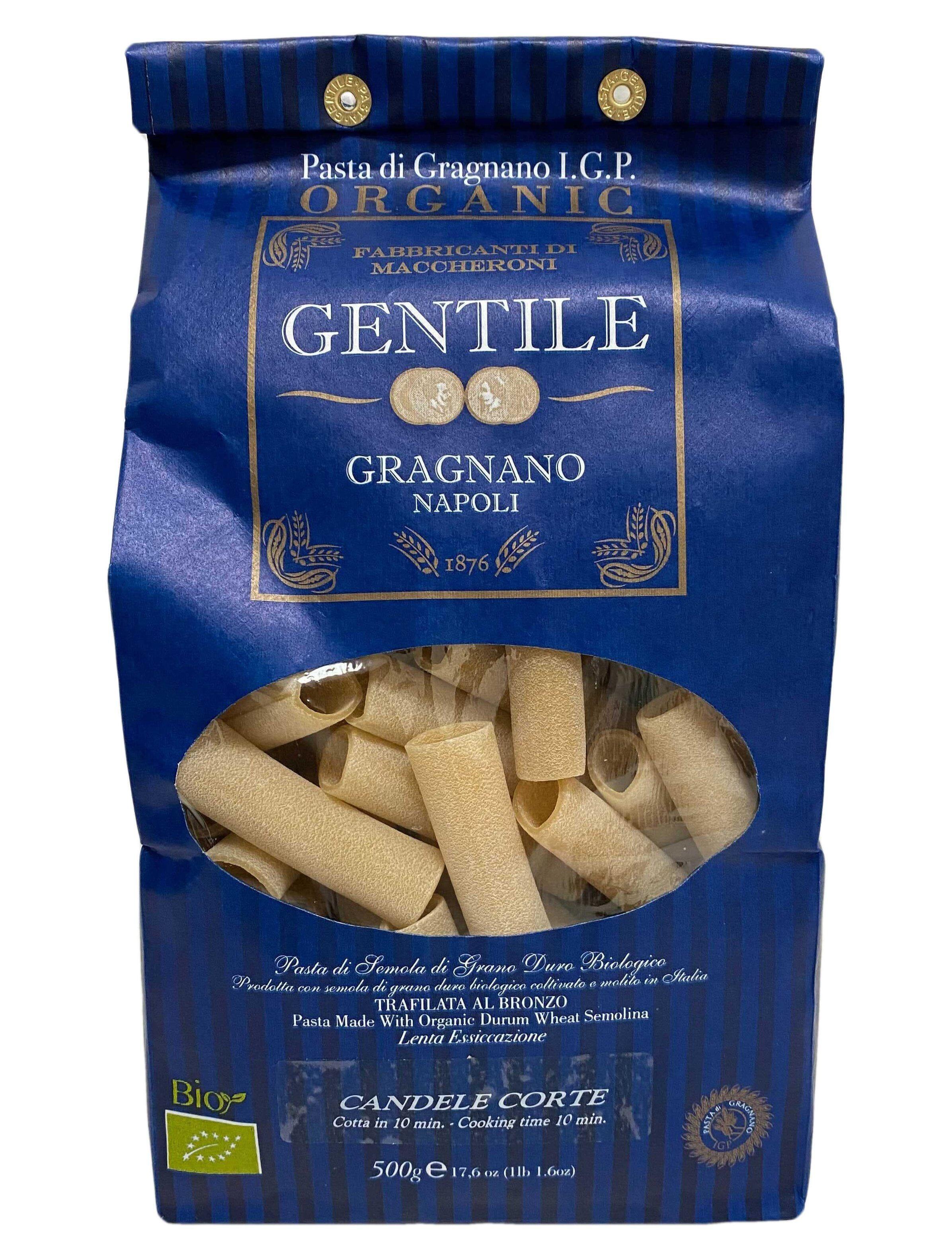 Pastificio Gentile Organic Candele Corte Pasta di Gragnano, 1.1 lbs ...