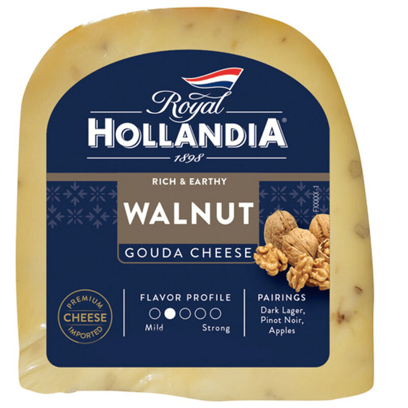 Royal Hollandiam Walnut Gouda Cheese Wheel, 9 Lbs | Supermarket Italy