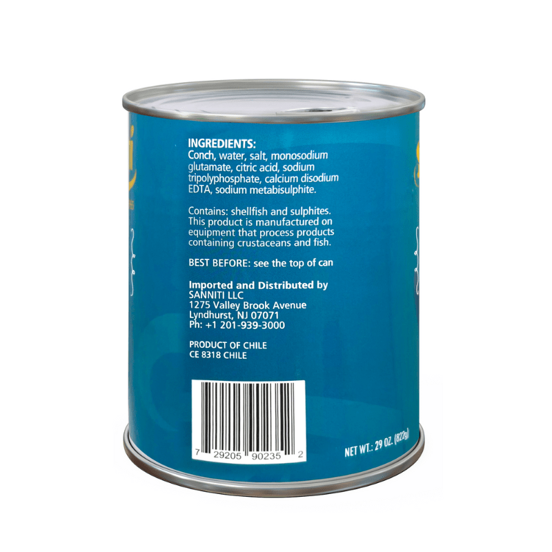 Sanniti Scungilli Sliced Conch, 29 oz | Supermarket Italy