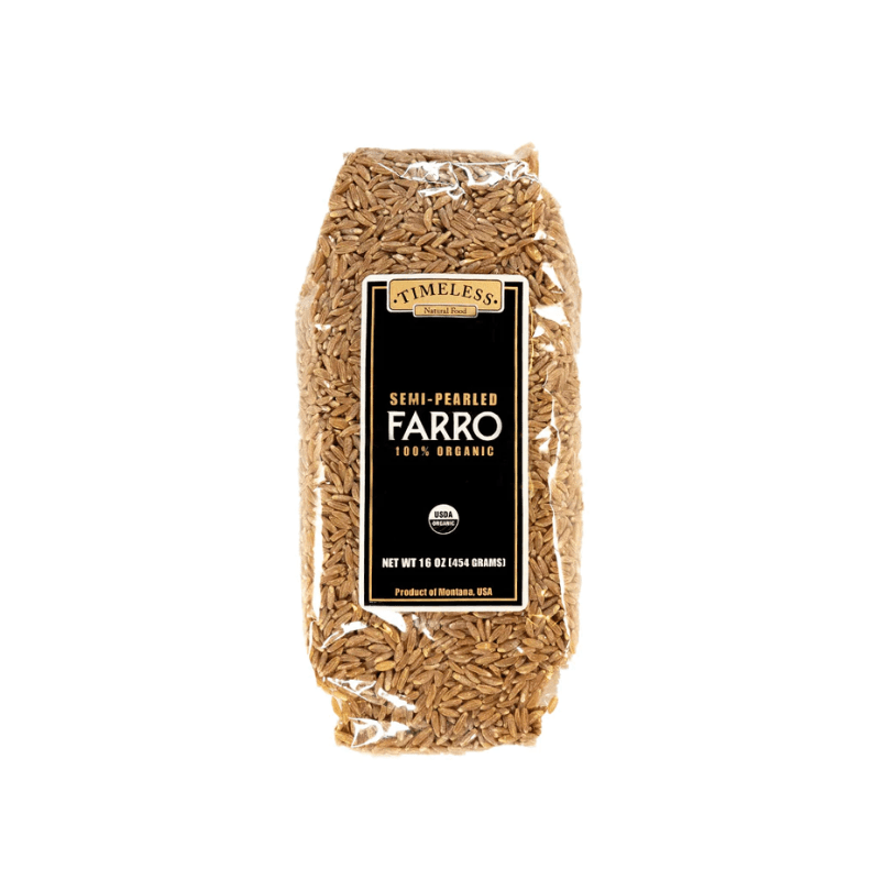 Timeless Natural Foods Organic Semi Pearled Farro, 16 oz | Supermarket ...