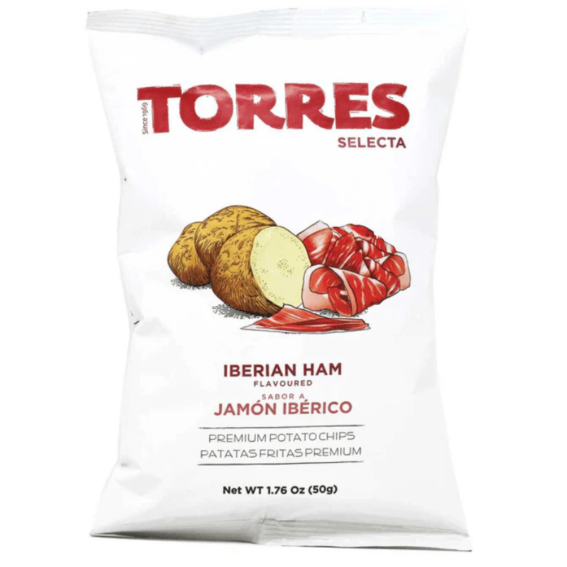 Torres Selecta Iberian Ham Potato Chips, 1.76 oz | Supermarket Italy