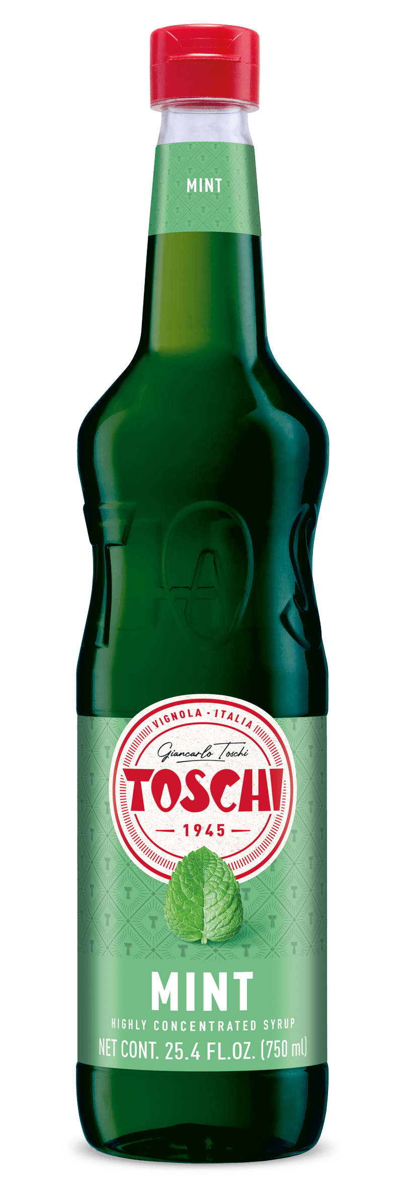 Toschi Mint Syrup, 750mL (25.4 oz) | Supermarket Italy