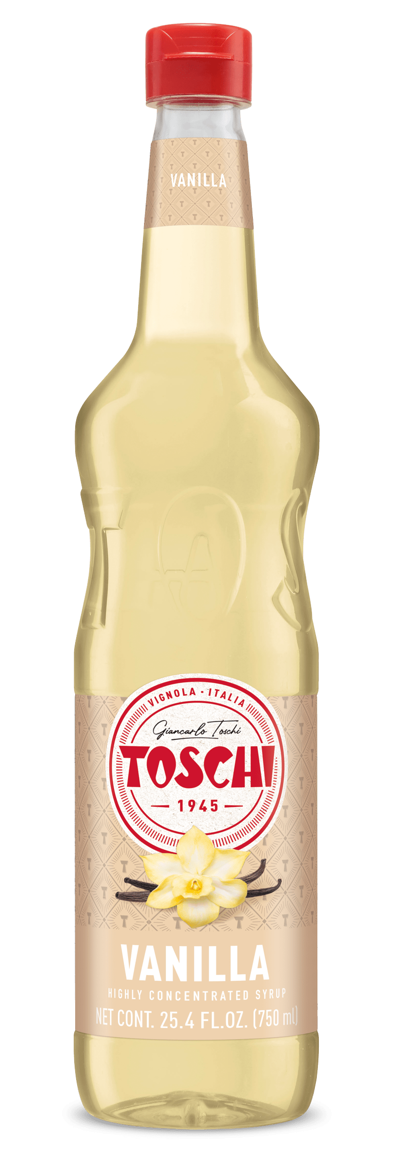 Toschi Vanilla Syrup, 750mL (25.4 oz) | Supermarket Italy