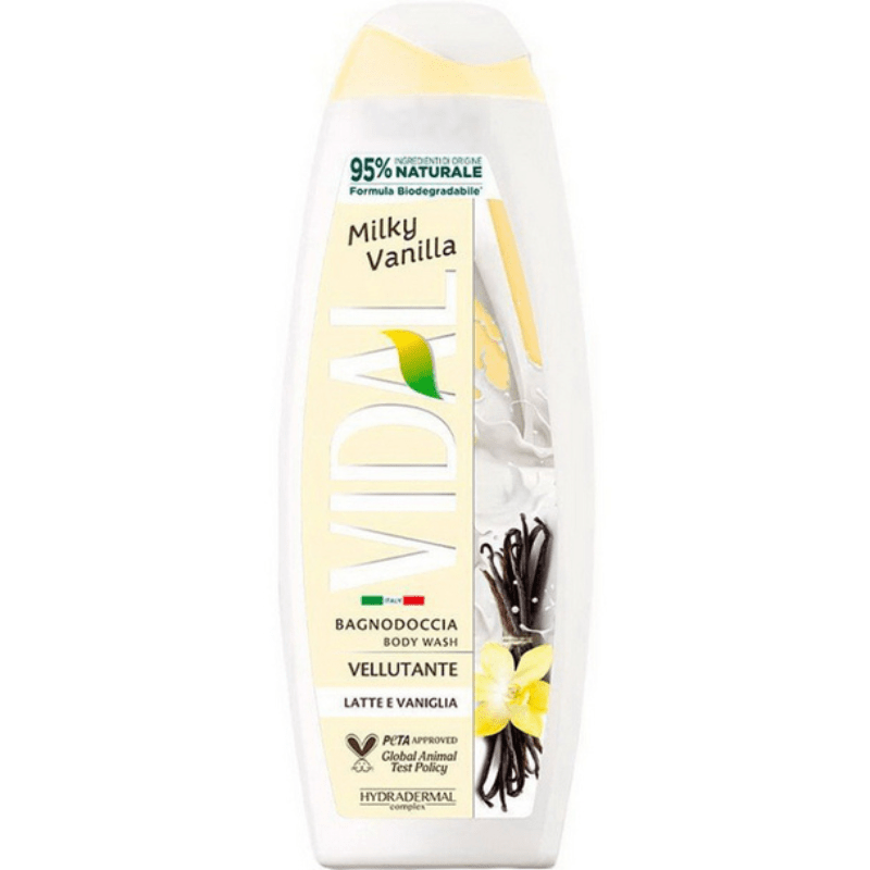 Vidal Milky Vanilla Body Wash, 500 mL | Supermarket Italy