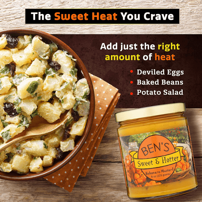 Ben's Sweet & Hotter Habanero Mustard, 8 oz | Supermarket Italy