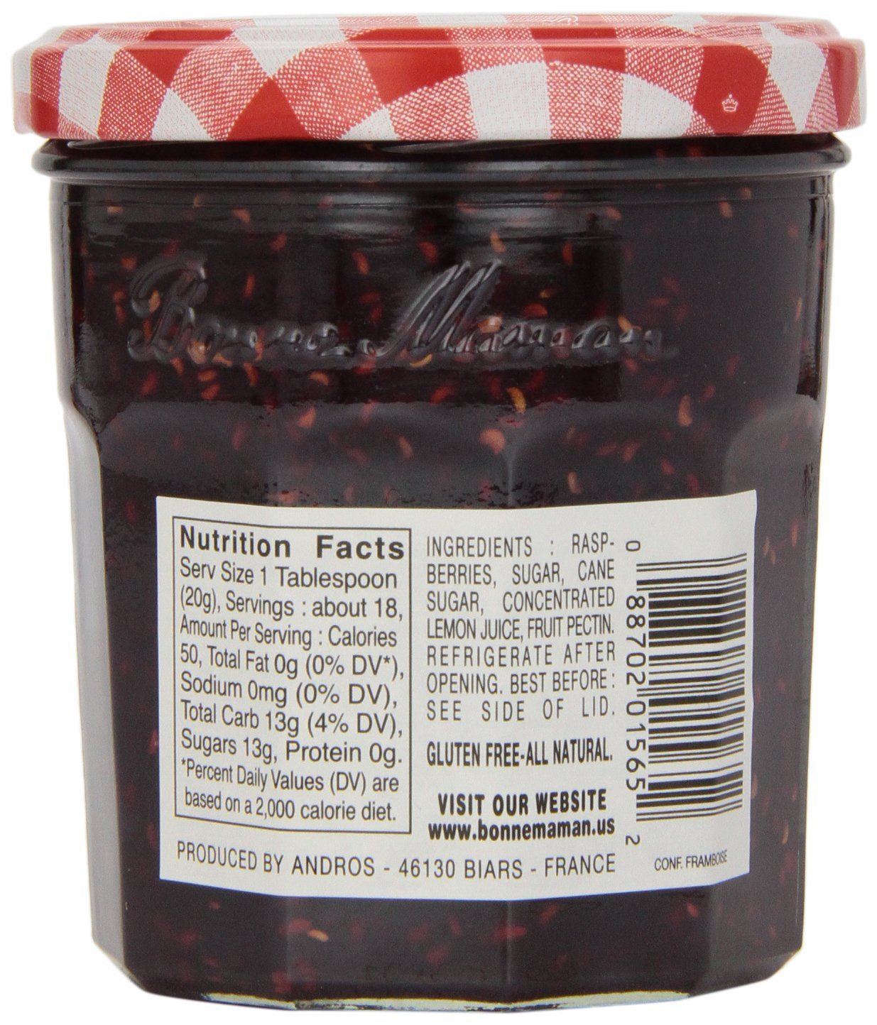 Bonne Maman Raspberry Preserves, 13 oz | Supermarket Italy