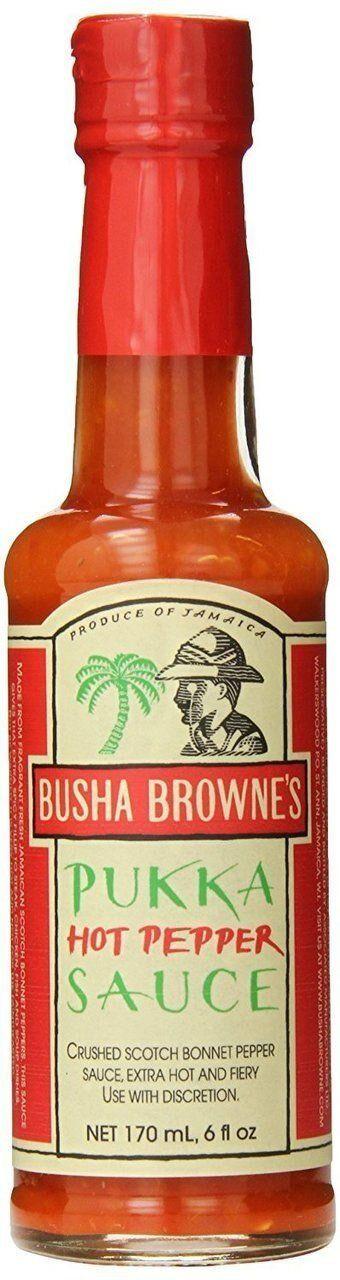 Busha Browne's Pukka Hot Pepper Sauce, 7 oz | Supermarket Italy