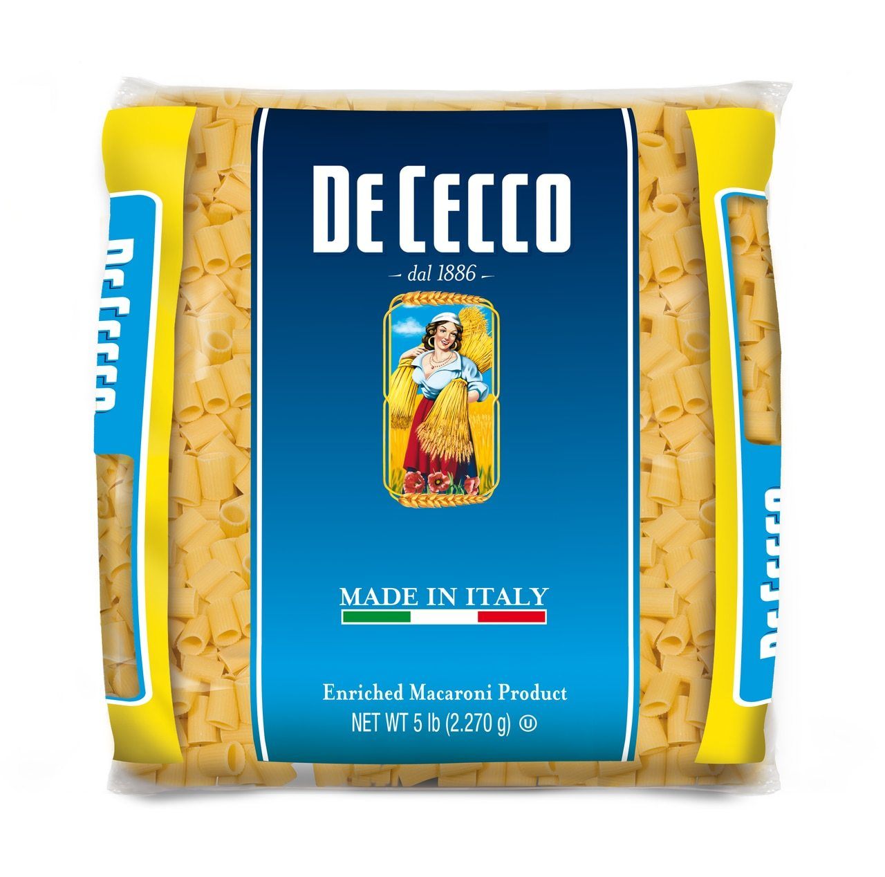 De Cecco #26 Mezzi Rigatoni Bulk Pasta, 5 lb. | Supermarket Italy