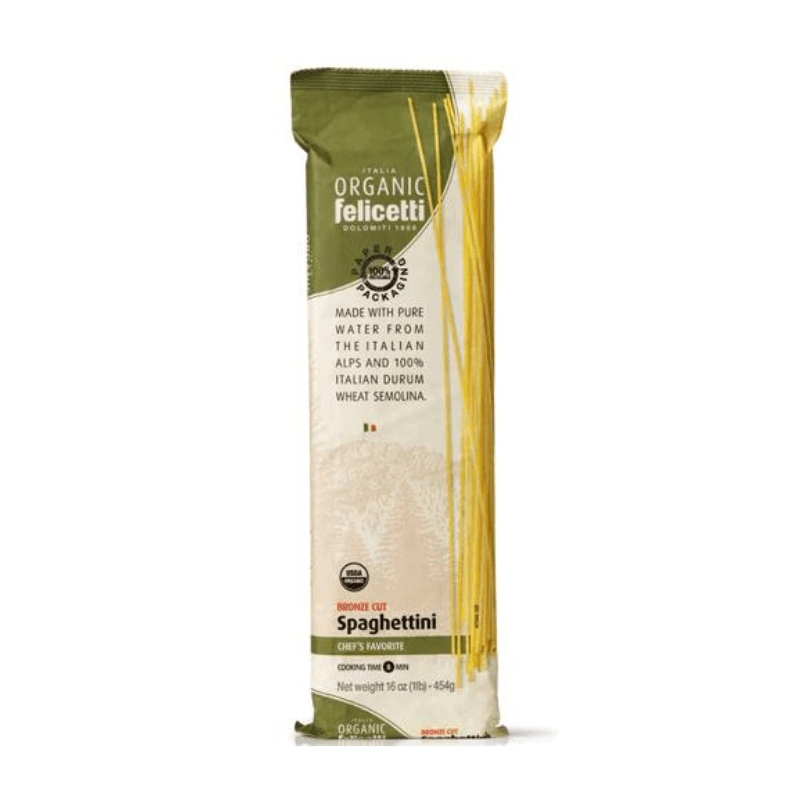 [Best Before: 07/31/25] Felicetti Organic Spaghettini Pasta, 16 oz ...