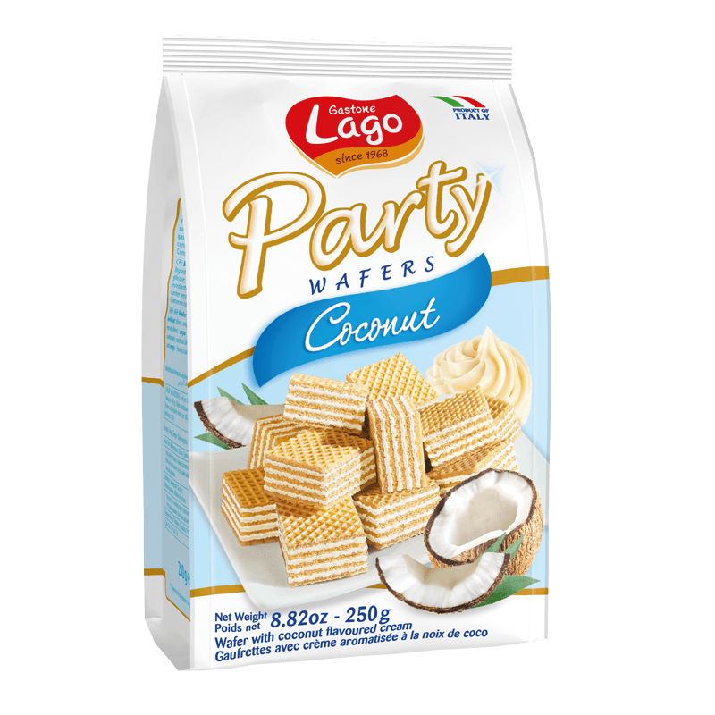 Gastone Lago Coconut Wafers, 8.8 oz | Supermarket Italy