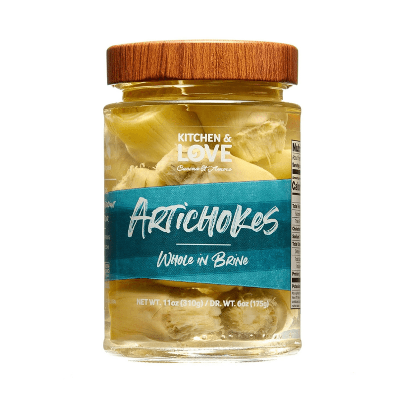 Kitchen & Love Whole Artichoke Hearts in Brine, 11oz | Supermarket Italy