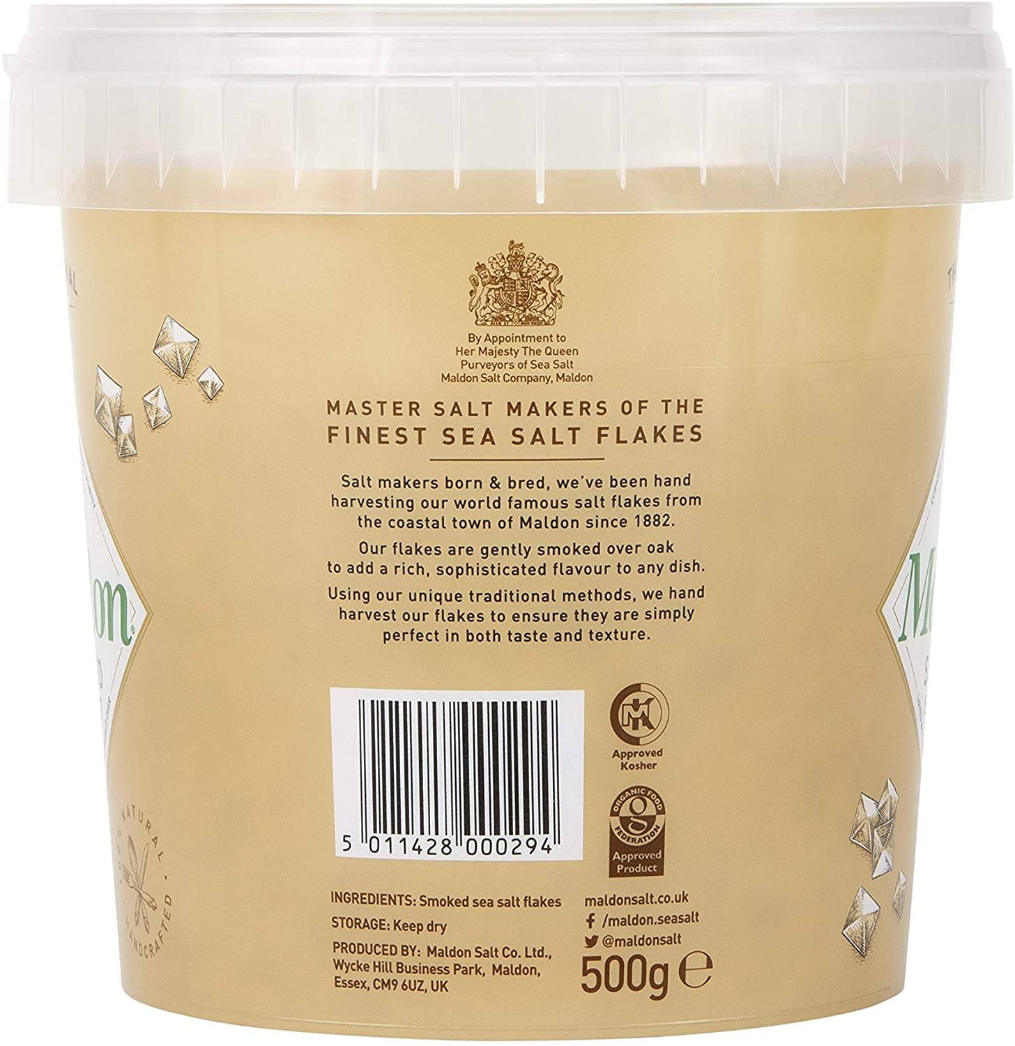 Maldon Smoked Sea Salt, 1.1 lbs (500 grams) | Supermarket Italy