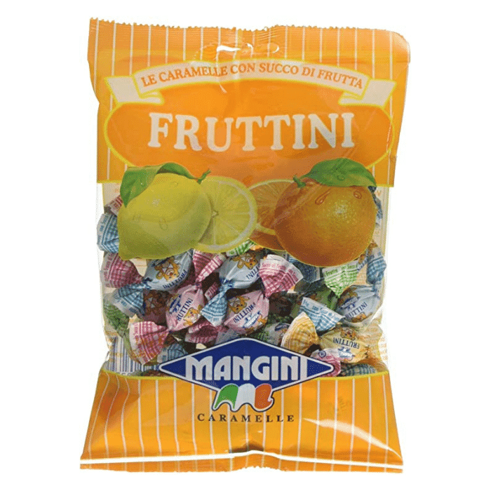 Mangini Fruttini Sugar Caramelle, 5.29 oz [Pack of 3] | Supermarket Italy
