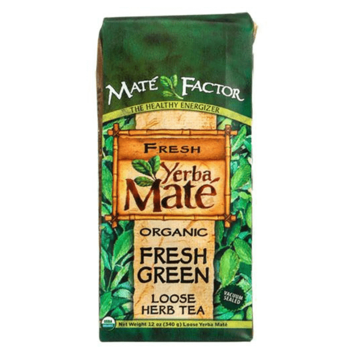 Mate Factor Fresh Green Organic Loose Yerba Mate, 12 oz | Supermarket Italy