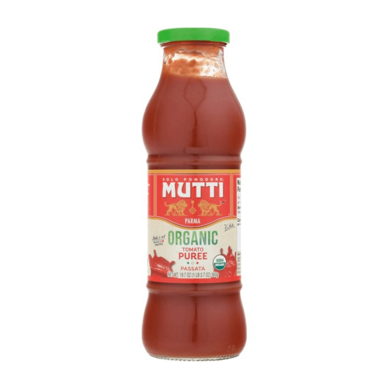 Mutti Organic Classic Tomato Puree Passata, 19.7 oz | Supermarket Italy