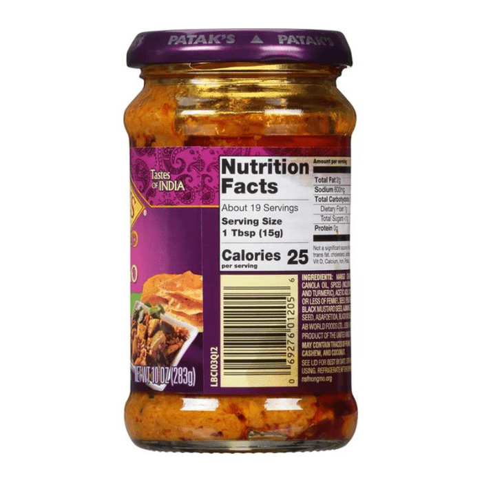 Patak's Mango Pickle, 10 oz | Supermarket Italy