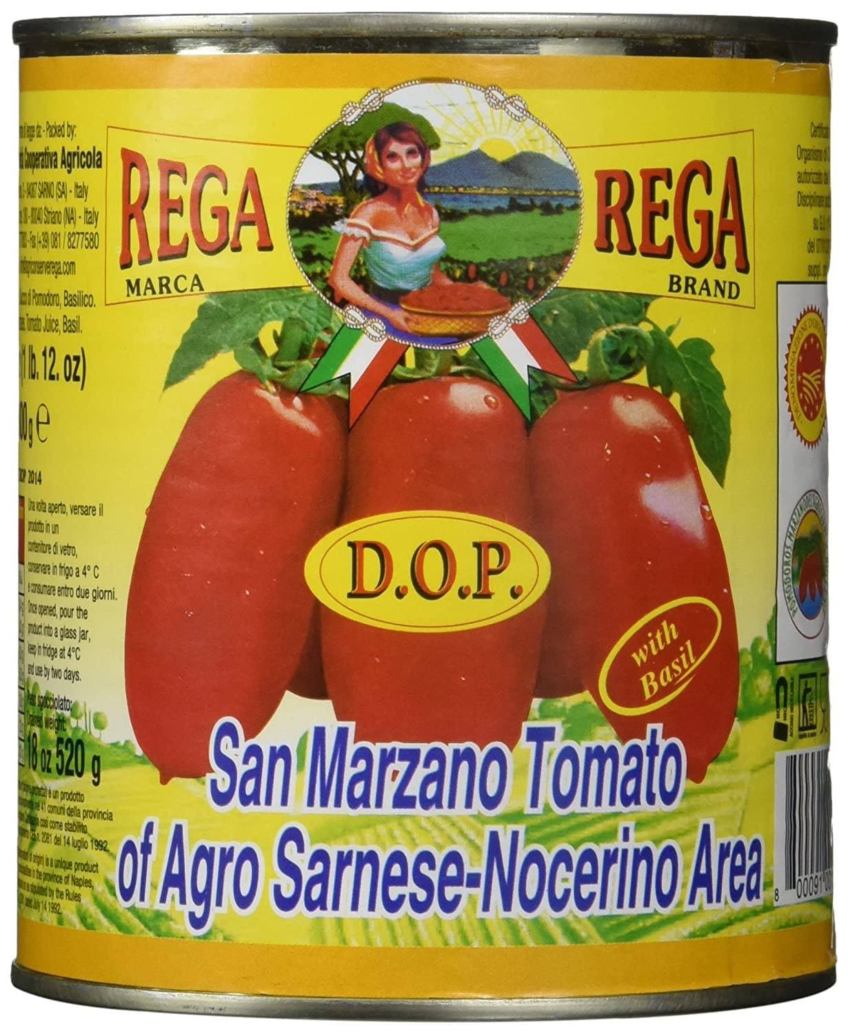 Rega San Marzano Peeled Tomatoes D.O.P., 28 oz | Supermarket Italy
