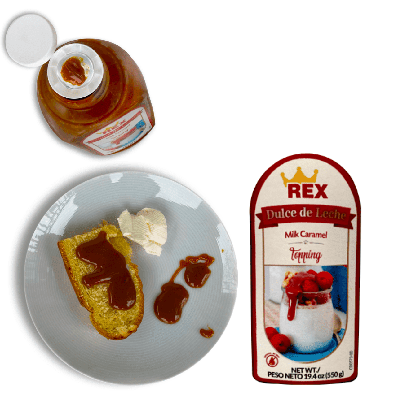 Rex Dulce de Leche Milk Caramel Topping, 19.4 oz | Supermarket Italy