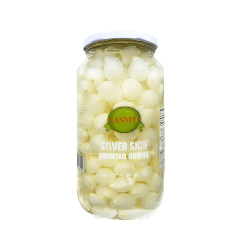 Sanniti Silver Skin Cocktail Onions, 32 oz | Supermarket Italy