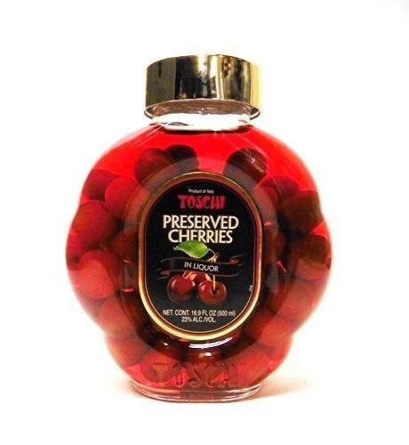 Toschi Cherry in Liquor Orologio Jar - 17.64 oz | Supermarket Italy